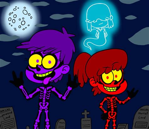 Spooky Scary Skeletons Lynn And Luna By Chimafan1 On Deviantart