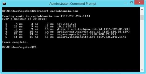 Cara Ping Dan Tracert Domain Dengan Command Indowebsite Knowledgebase