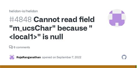 cannot read field m ucschar because is null · issue 4848 · helidon io helidon · github