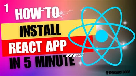 1 React App Installation Video Using Vite Youtube