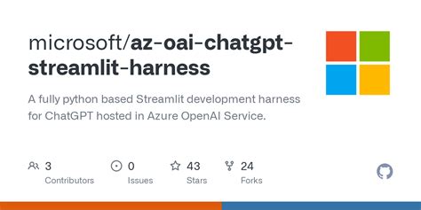 Az Oai Chatgpt Streamlit Harnessapppy At Main · Microsoftaz Oai