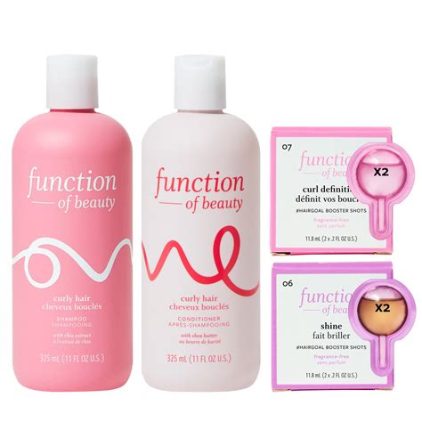Function Of Beauty Curly Hair Shampoo And Conditioner Set With Curl