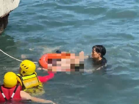 快訊基隆海洋廣場驚傳「老婦墜海」！士官長英勇跳海救援搶命