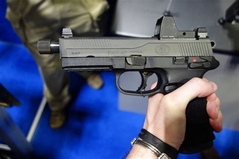 Fn Fnx 45 Tactical 45 Acp Polymer Framed Combat Tactical Pistol With Trijicon Rmr Ruggedized