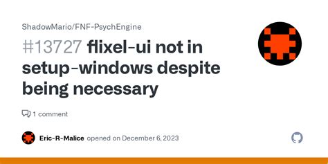 Flixel Ui Not In Setup Windows Despite Being Necessary · Issue 13727