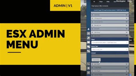 ESX Admin Menu Advance Esx Admin Menu