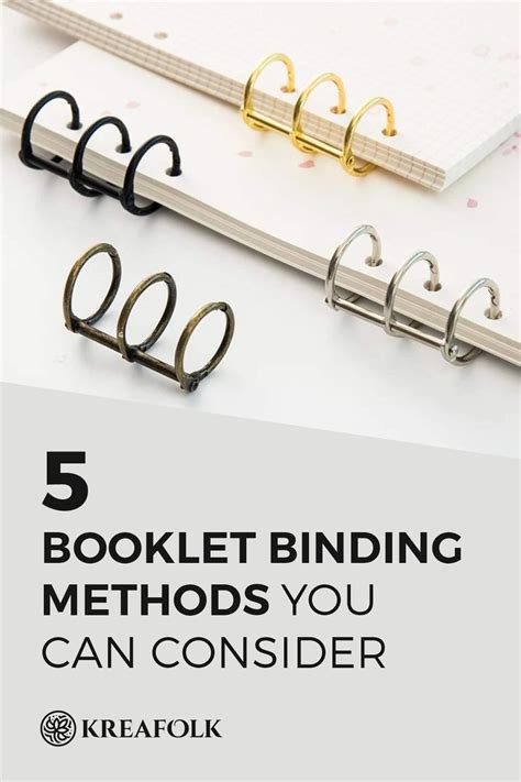 5 Booklet Binding Methods You Can Consider Book Binding Diy Book