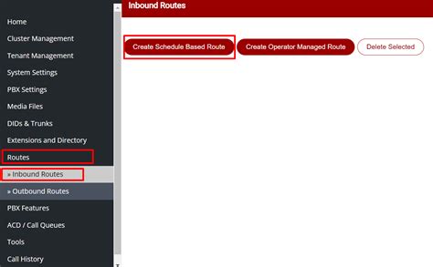 Cloudpbx Configuring Scheduled Inbound Routes Real World Help Centre