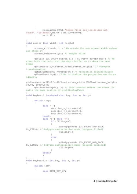 Laporan Tugas Grafika Komputer Bangun 2 Dimensi Code Block Docx