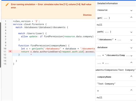 Google Cloud Firestore Firebase Security Rules Get A Document With A