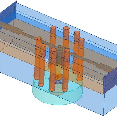 Simulation Model Of The Microstrip Coaxial Transition Download Scientific Diagram