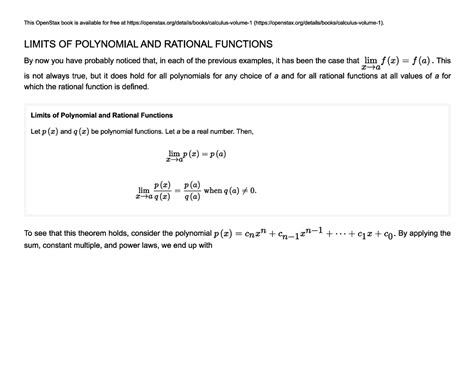 Mat 225 1 3 Limits Of Plynomial And Rational Functions Mat225