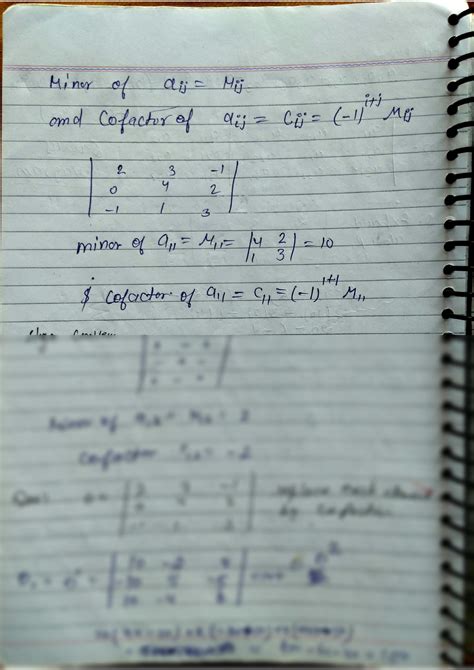 Solution Determinant Explained Mathematics Hand Written Exclusive Notes Studypool