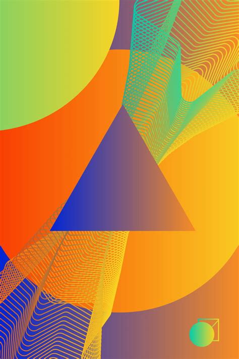 따뜻한 색조 그라디언트 기하학적 모자이크 포스터 배경 크리에이티브 기울기 따뜻한 색 주황색 블루 기하학 그래픽 바느질 다채로운 눈부심 범용 포스터 배경 Ppt 배경 따뜻한