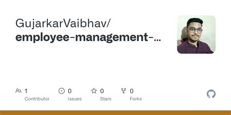 Github Gujarkarvaibhavemployee Management System Crud
