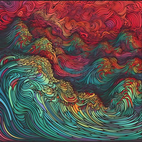 Generative Ai Illustrations Gravity Gravitational Waves Concept Physical Wave And Technology