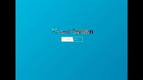 Animated Button Hover Effect Css Tutorial Youtube