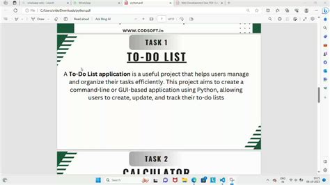 completed task 1 of codsoft internship program pudu kalyani posted on the topic linkedin