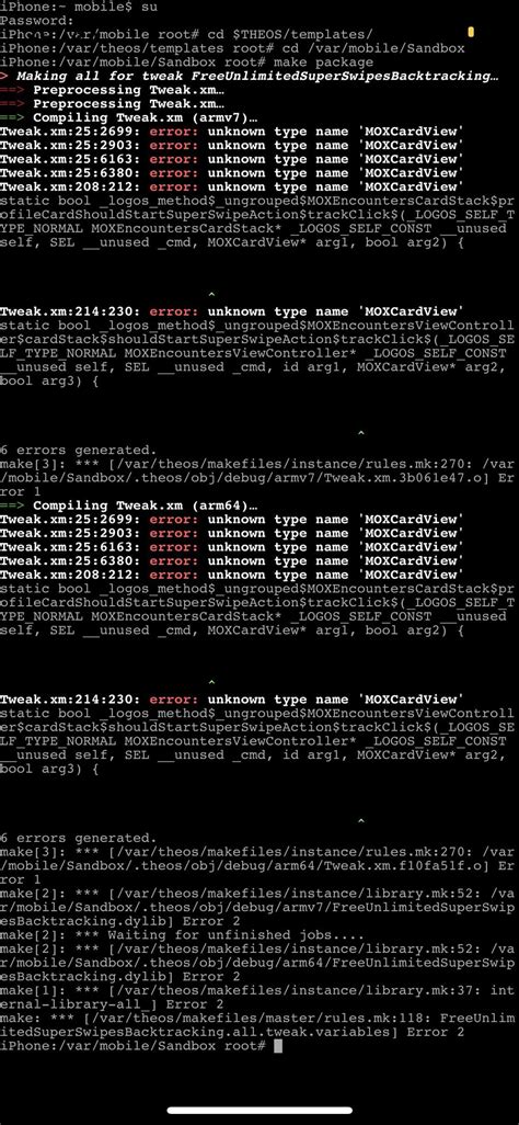 Trying To Convert A Flex Tweak Into A Cydia Deb File Via Theos But Keep