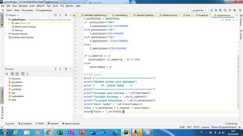 Tugas 1 Perhitungan Gaji Karyawan