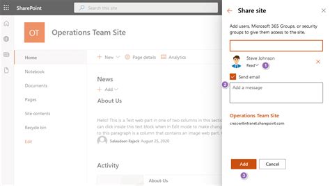 Sharepoint Online Grant Site Permissions To User With Powershell