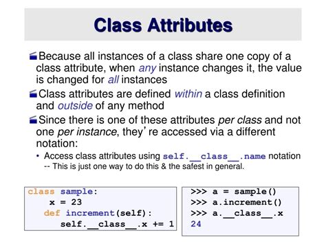 Ppt Object Oriented Programming In Python Defining Classes