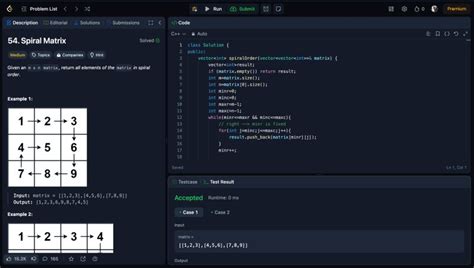 Ravi Kumar On Linkedin Leetcode Codingchallenge Spiralmatrix