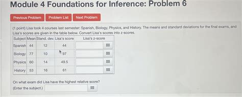 Solved Module 4 ﻿foundations For Inference Problem 6 1