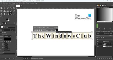 how to curve text in gimp on pc