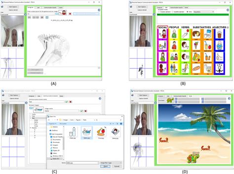 Main Interfaces Of The Pgca System Personal Gesture Communication