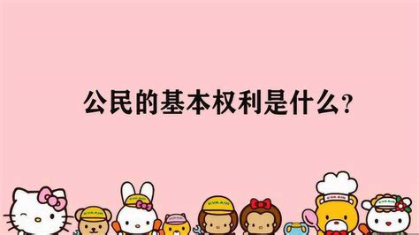 公民的基本权利是什么 腾讯视频