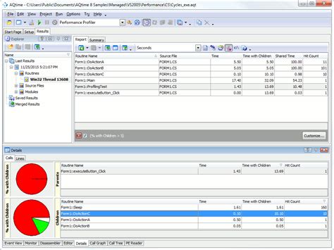 Performance Profiler Tutorial 6 Analyzing Hit Count Results Aqtime