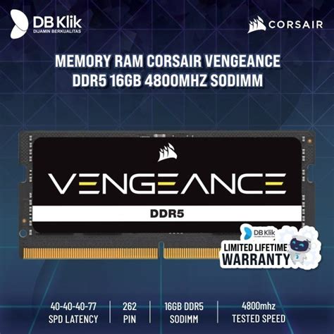 Jual Memory Ram Corsair Vengeance Ddr5 16GB 4800mhz Sodimm Ddr5 16GB Shopee Indonesia