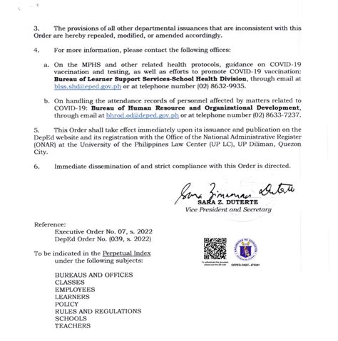 Deped Released Deped Order No 48 S 2022 Read And Download Here