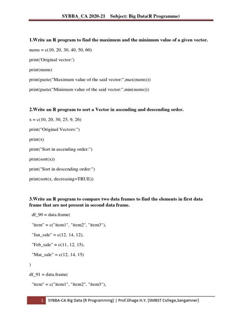 R Programming Slip Solution Pdf Matrix Mathematics Applied