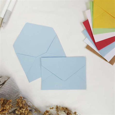 Jual Amplop A8 Coklat Merah Hijau Pink Putih Biru Amplop Murah Nikahan Undangan Weding Biru