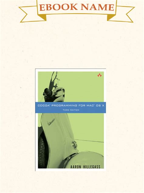 Cocoa R Programming For Mac R Os X 3rd Edition Aaron Pablo Hillegass Pdf Download Pdf