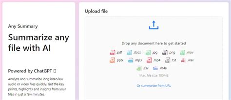 Any Summary 通过ai总结你的任何文件 狂人跨境