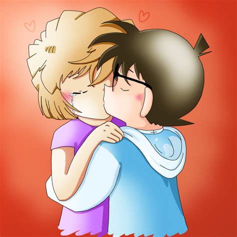 Ai Haibara And Conan Edogawa Kissing Request By Lady Kappa On Deviantart