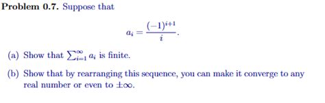 Solved Problem Suppose That Ai I I A Show That Chegg Com