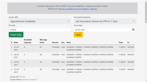 Github Mattoorahulcowin Api Webapp Cowin Api Webapp Developed Using Bootstrap Jquery And