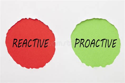 Proactive Vs Reactive Two Way Road Signs Choose Action Stock