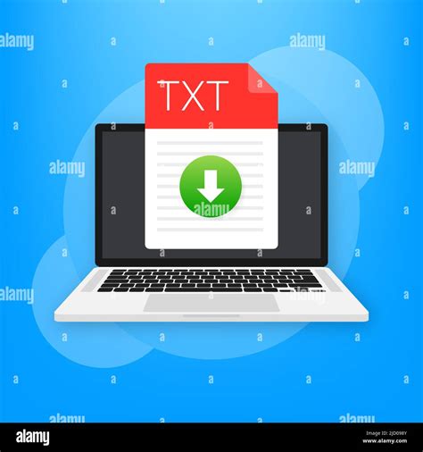 Txt File Icon Spreadsheet Document Type Modern Flat Design Graphic Illustration Vector Txt