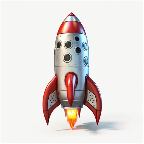 Retro Space Rocket Model