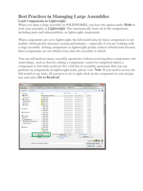 Best Practices In Managing Large Assemblies Pdf Computer Science