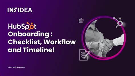 Hubspot Onboarding Checklist Workflow And Timeline Insidea