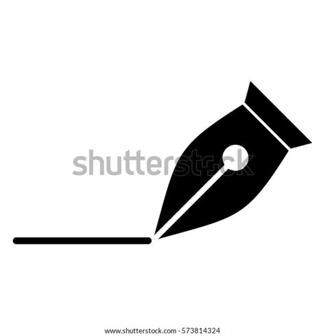 Vector Illustration Pen Nip Icon Stock Vector Royalty Free 573814324 Shutterstock