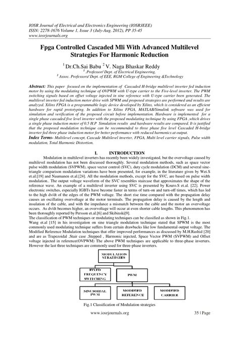 pdf fpga controlled cascaded mli with advanced multilevel strategies