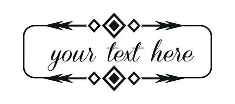 Template With Text Isolated Empty Field Vector Ornaments 10743893