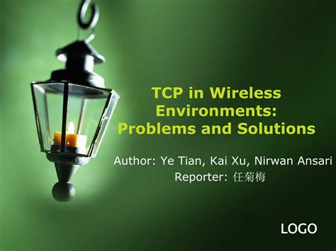 Ppt Tcp In Wireless Environments Problems And Solutions Powerpoint